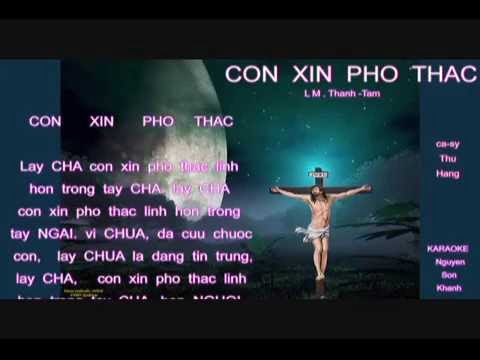 Con xin phó thác (Karaoke) - Thu Hằng PDF video lyric lời bài hát