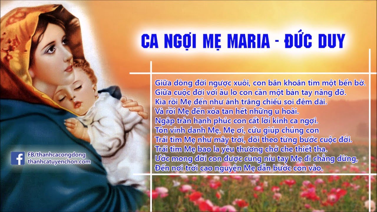 Ngợi Ca Đức Mẹ Maria - Đình Quynh PDF video lyric lời bài hát